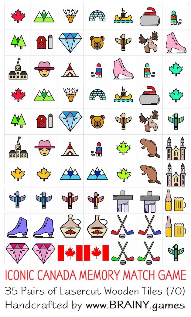 Canada Match Memory Game ($25)